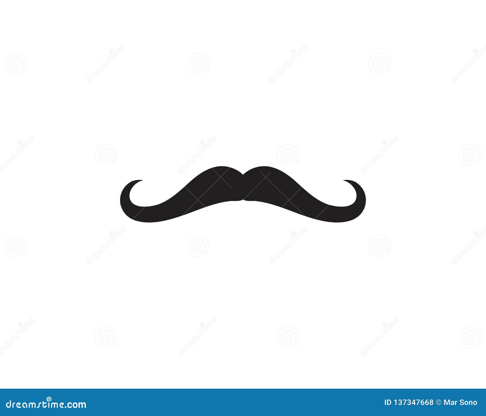 Moustache Logo Vector Template Stock Vector - Illustration of sign ...