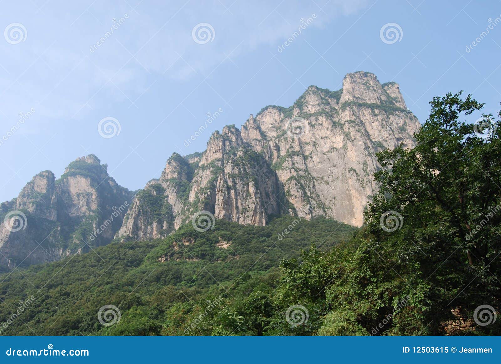 Moutain stock image. Image of henan, river, yuntai, beautiful - 12503615