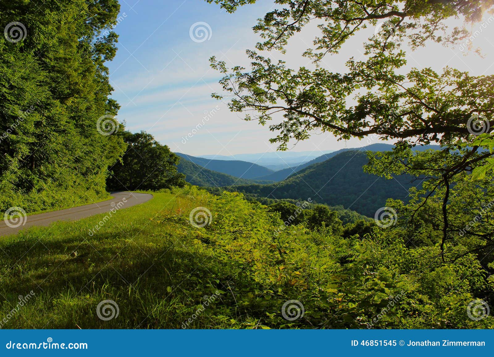 Moutain Road stock image. Image of parkway, virginia - 46851545