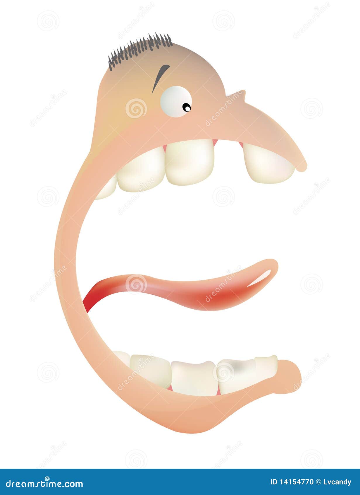 Mouth stock vector. Illustration of exaggerate, tongue - 14154770