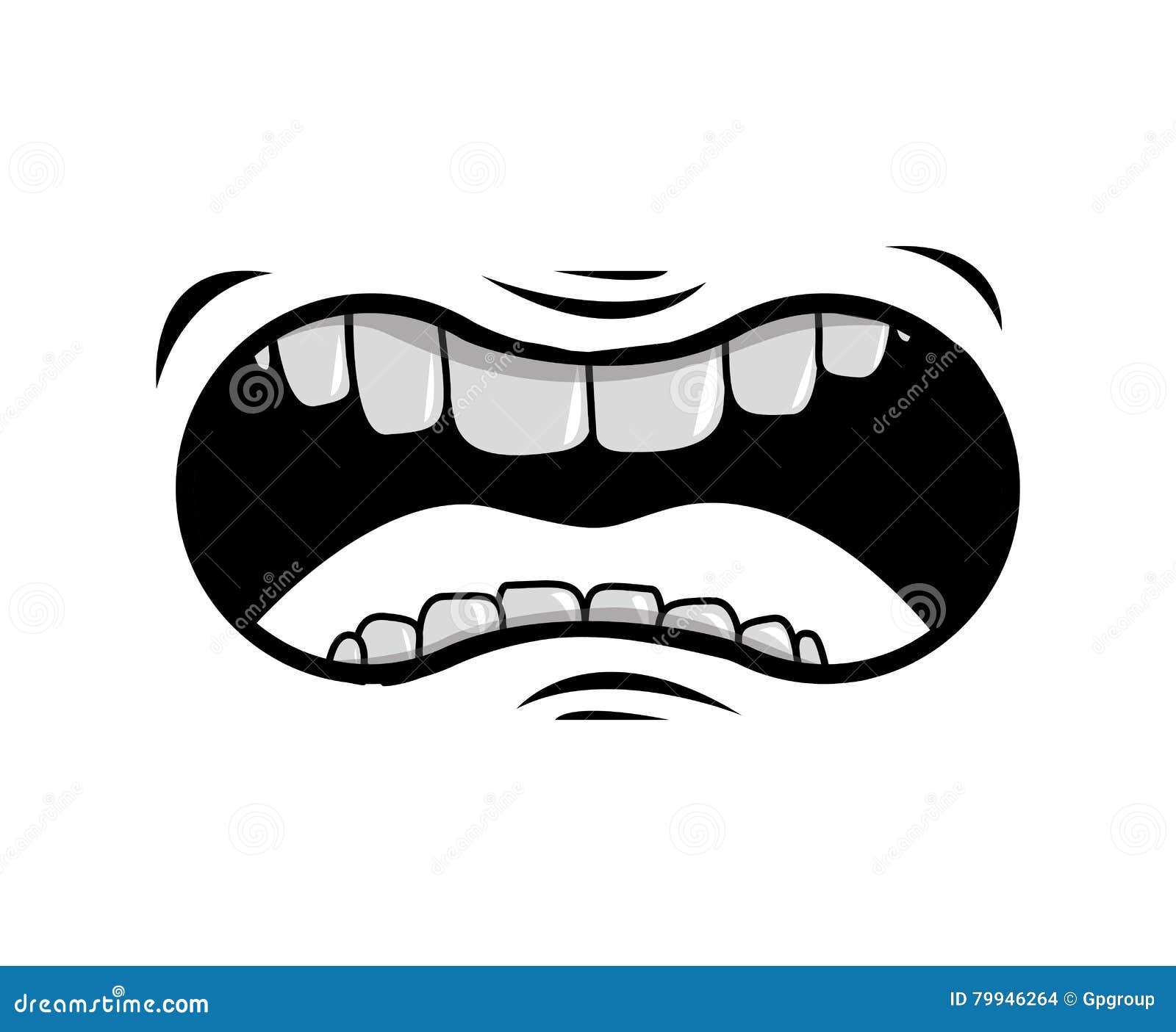 Mouth cartoon icon stock vector. Illustration of artistic - 79946264