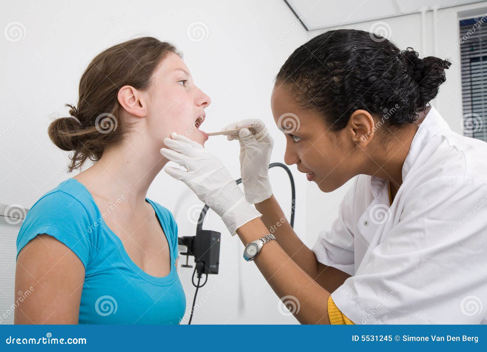 Mouth check stock image. Image of illness, examining, black - 5531245