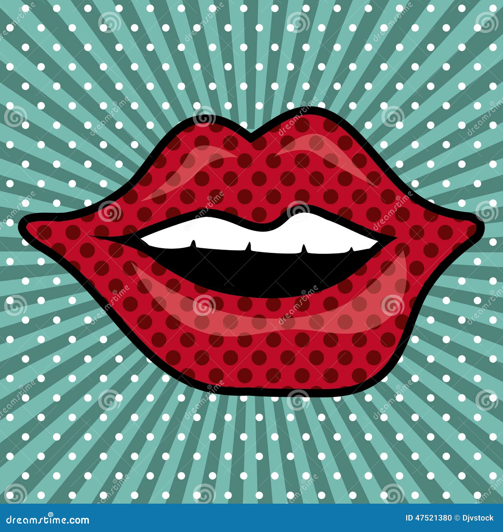 Mouth design stock vector. Illustration of tongue, design - 47521380