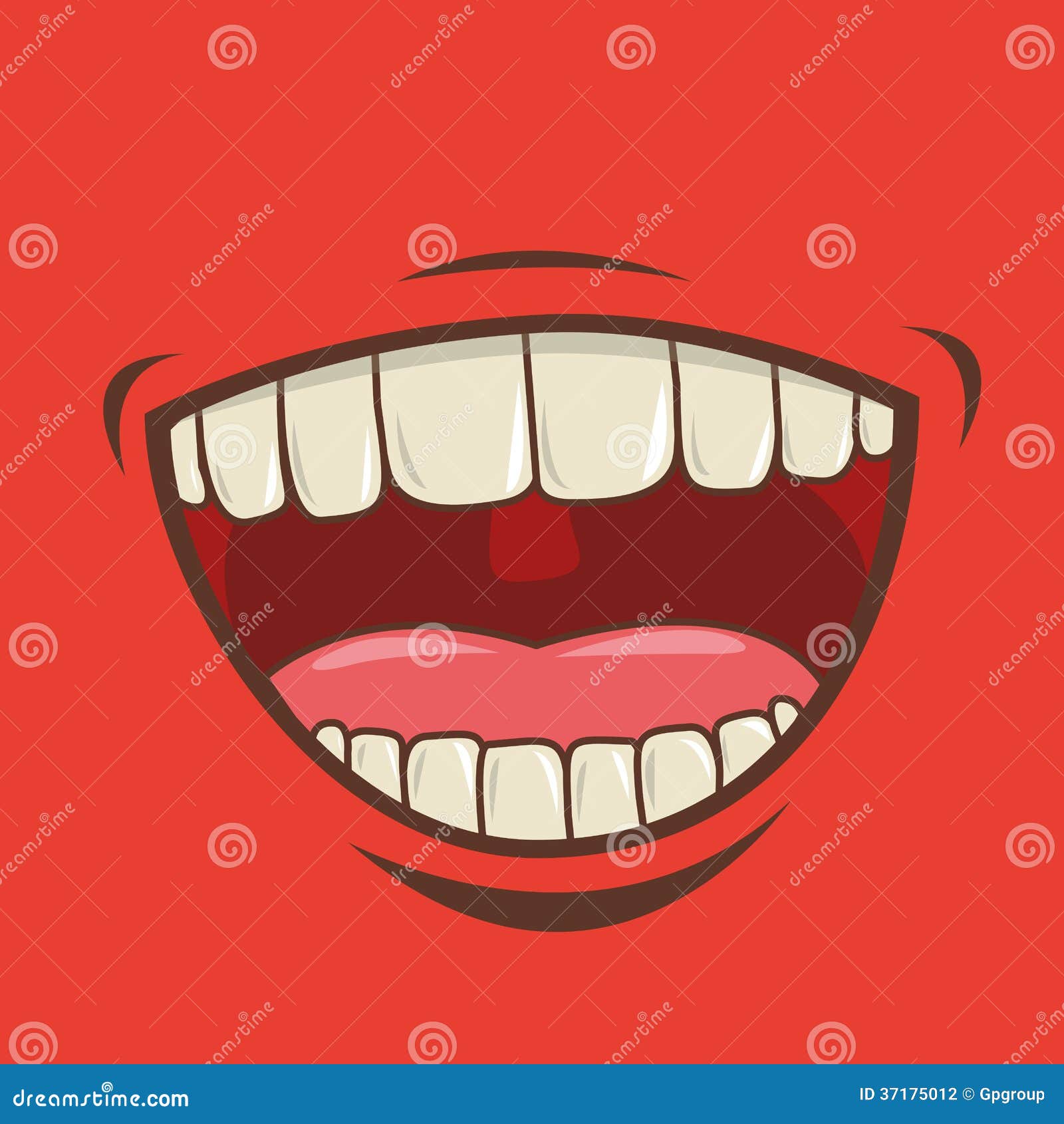 Mouth design stock vector. Illustration of outline, graffiti - 37175012