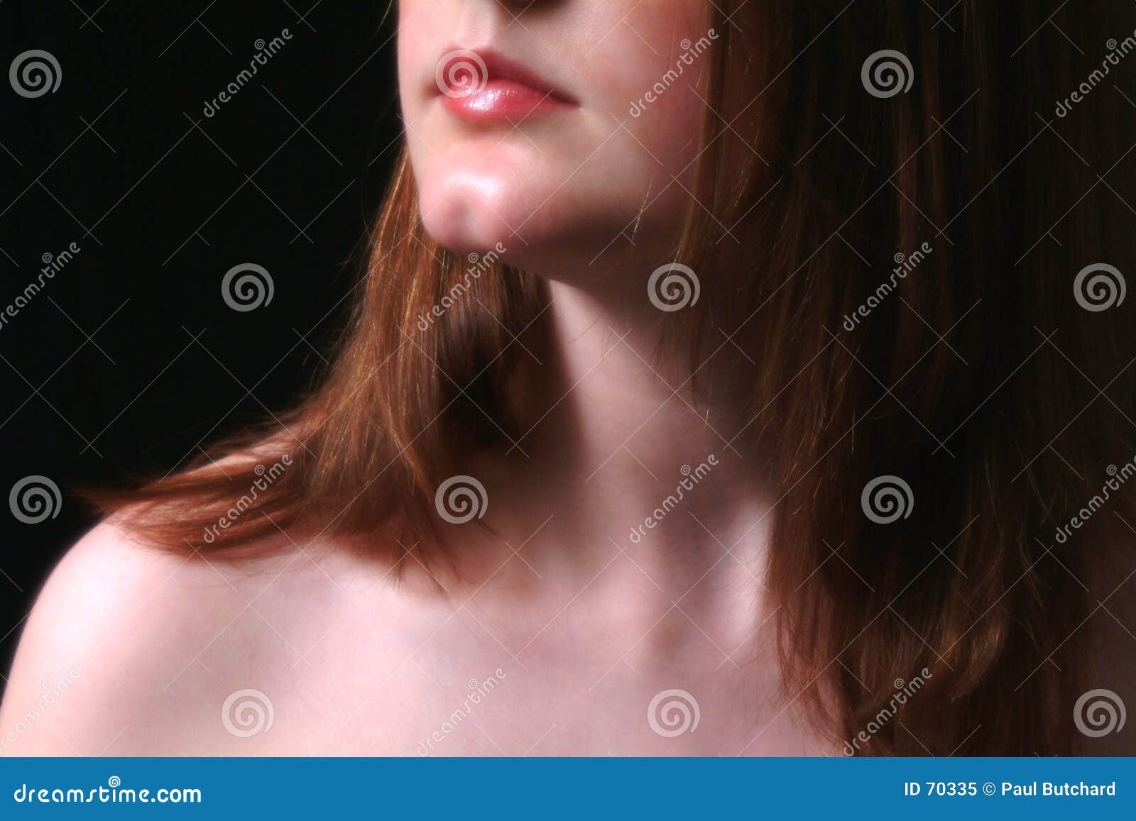 Mouth & Neck in Shadow stock image. Image of mouth, shadows - 70335