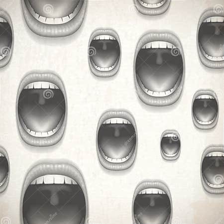 Mouth pattern stock illustration. Illustration of female - 42221122