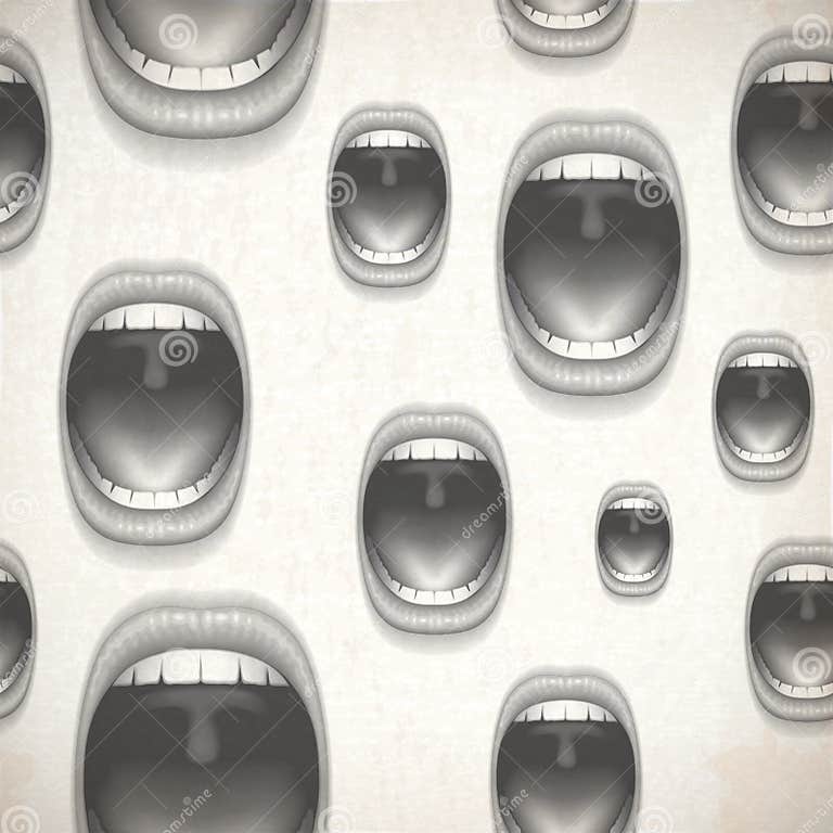 Mouth pattern stock illustration. Illustration of female - 42221122