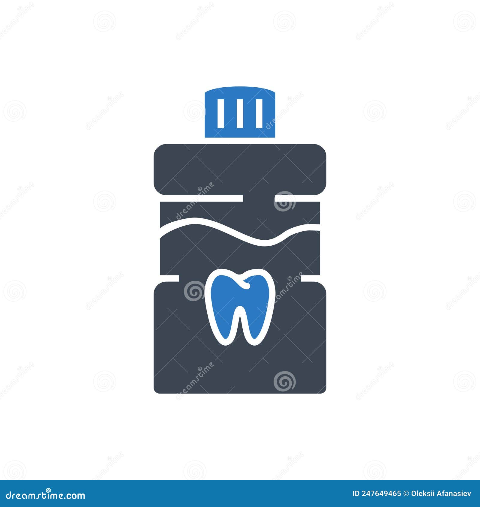 Mouth Rinse Glyph Icon stock vector. Illustration of dentist - 247649465