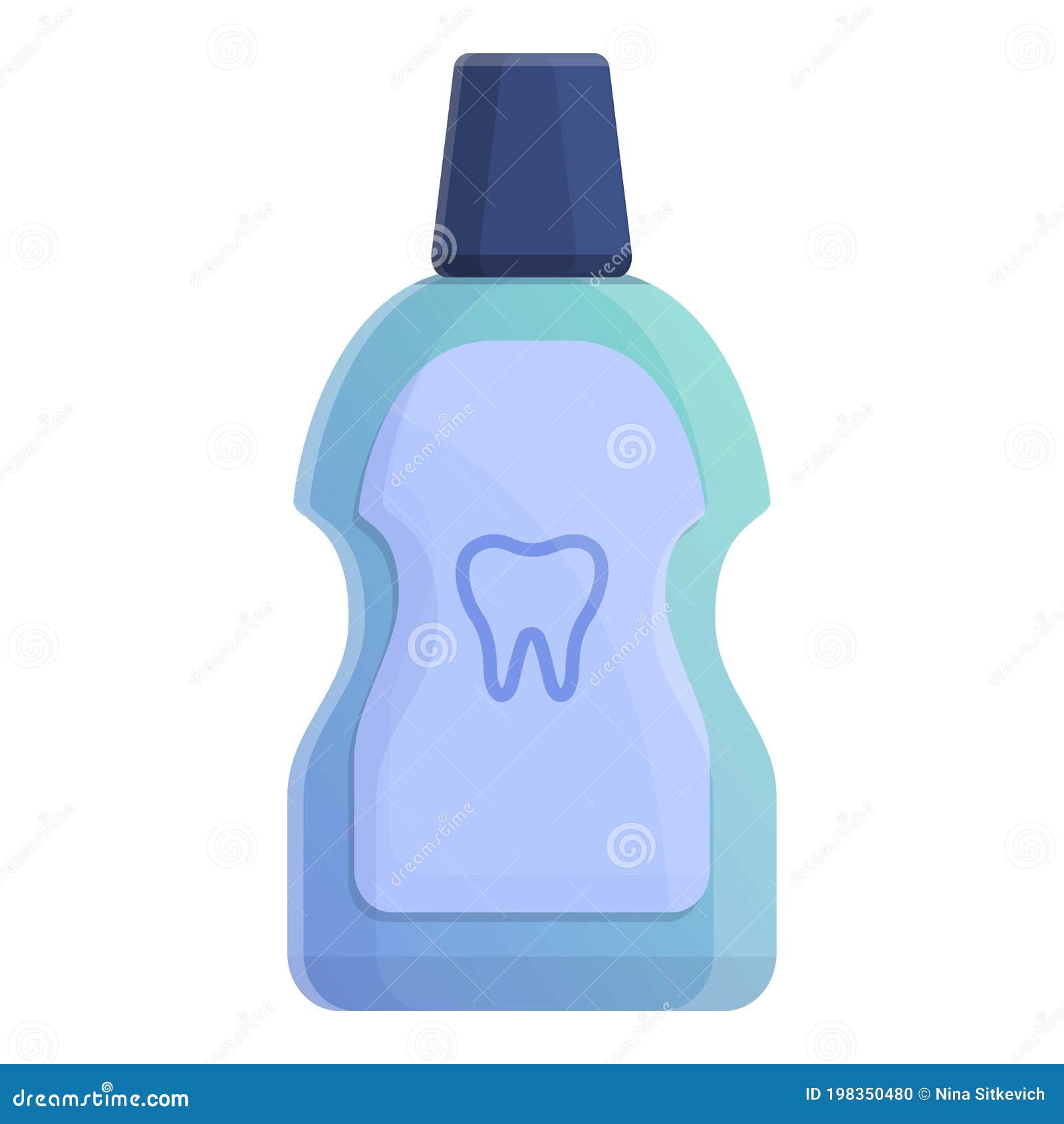Mouth Rinse Icon, Cartoon Style Stock Vector - Illustration of ...
