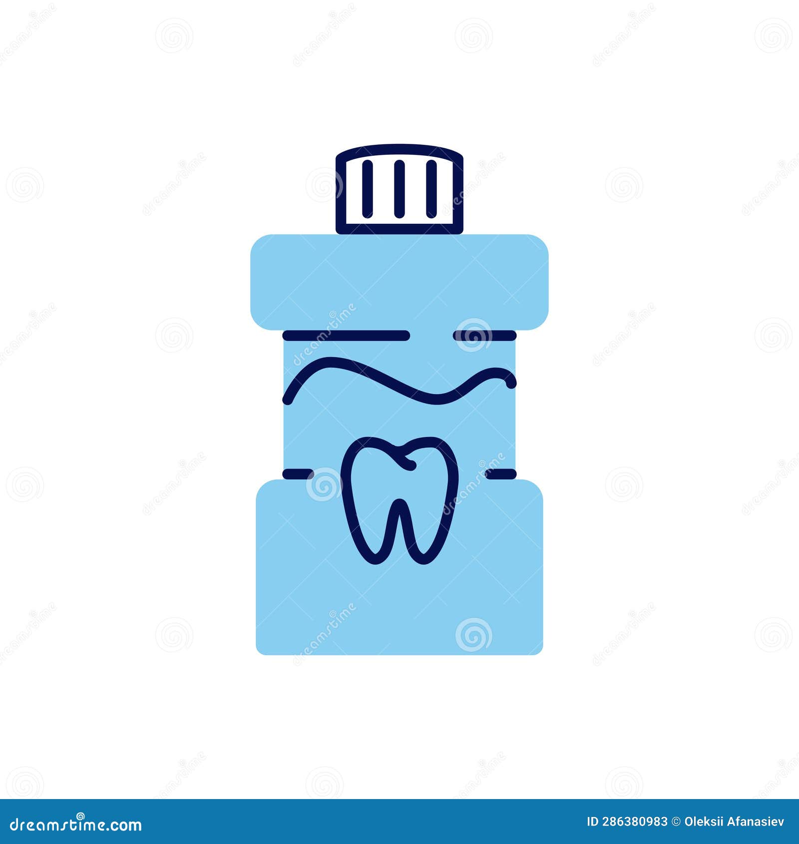 Mouth Rinse Icon stock illustration. Illustration of healthy - 286380983