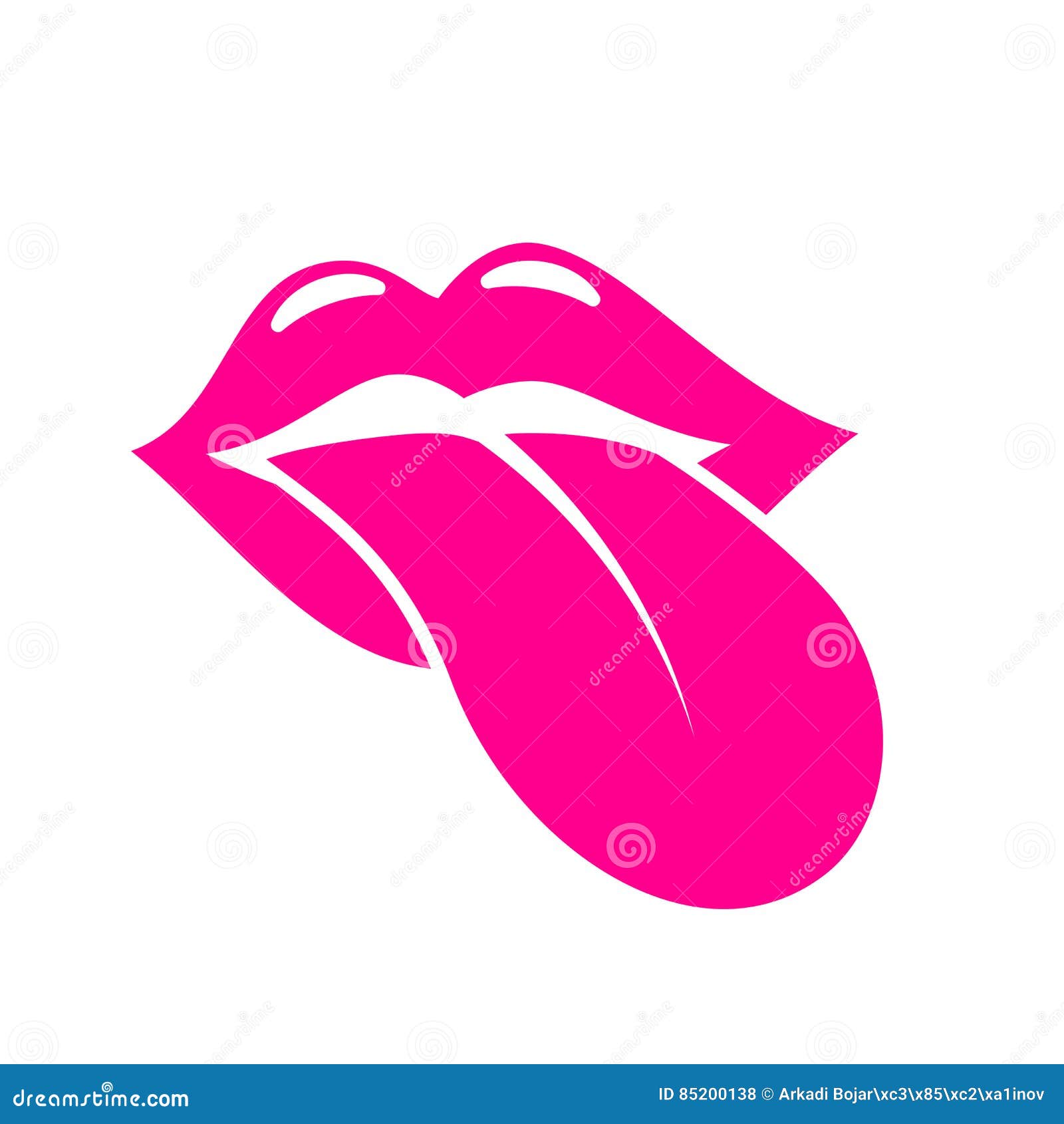 Mouth and Tongue Vector Icon Stock Vector - Illustration of feeling ...