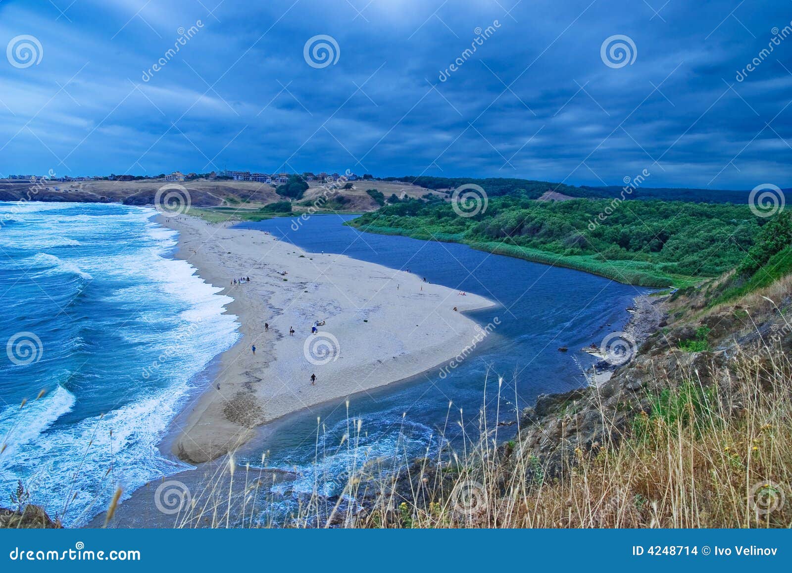The Mouth of the Veleka at Sinemorec Stock Photo - Image of river ...
