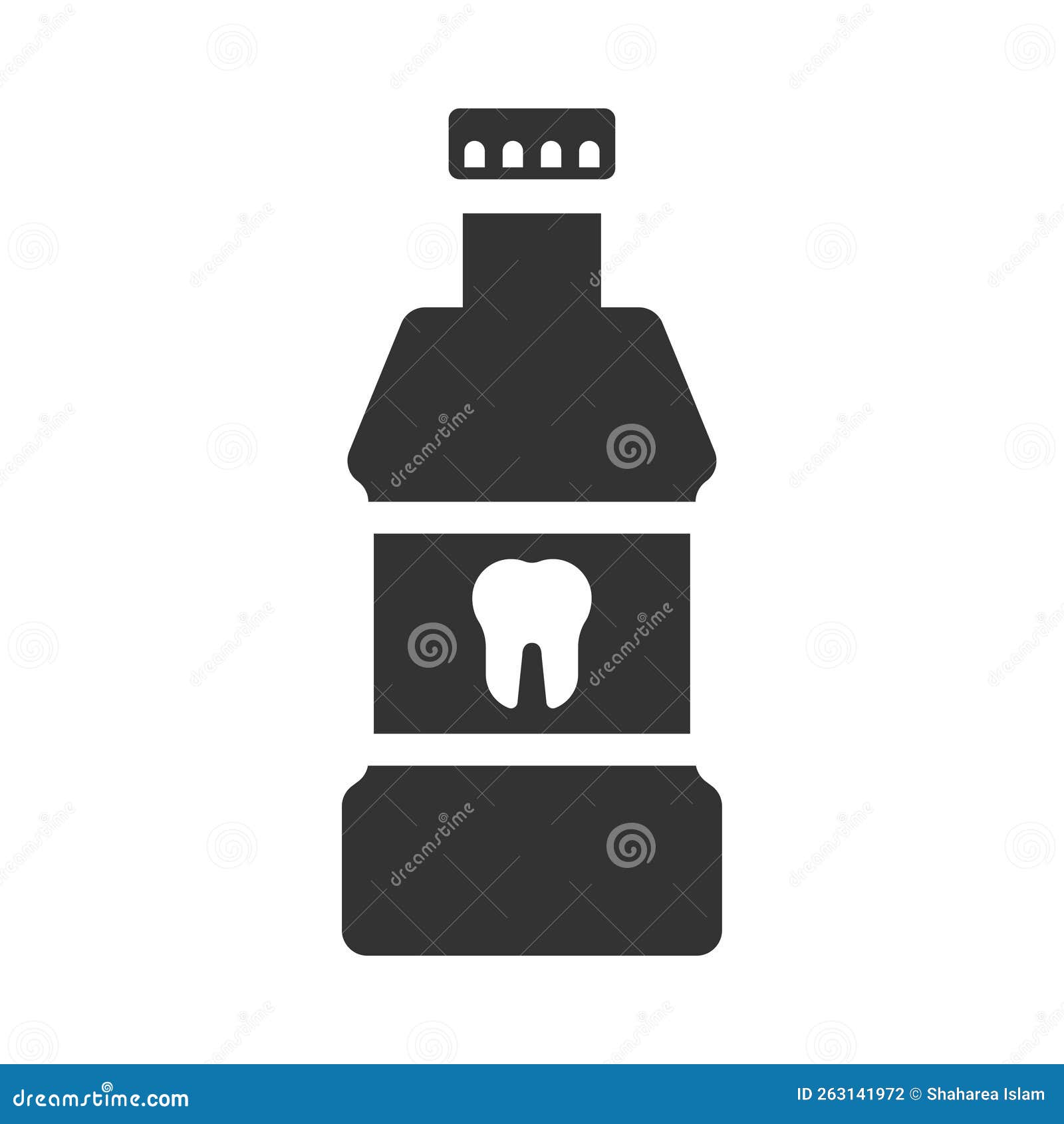 Mouth wash icon stock vector. Illustration of hygiene - 263141972