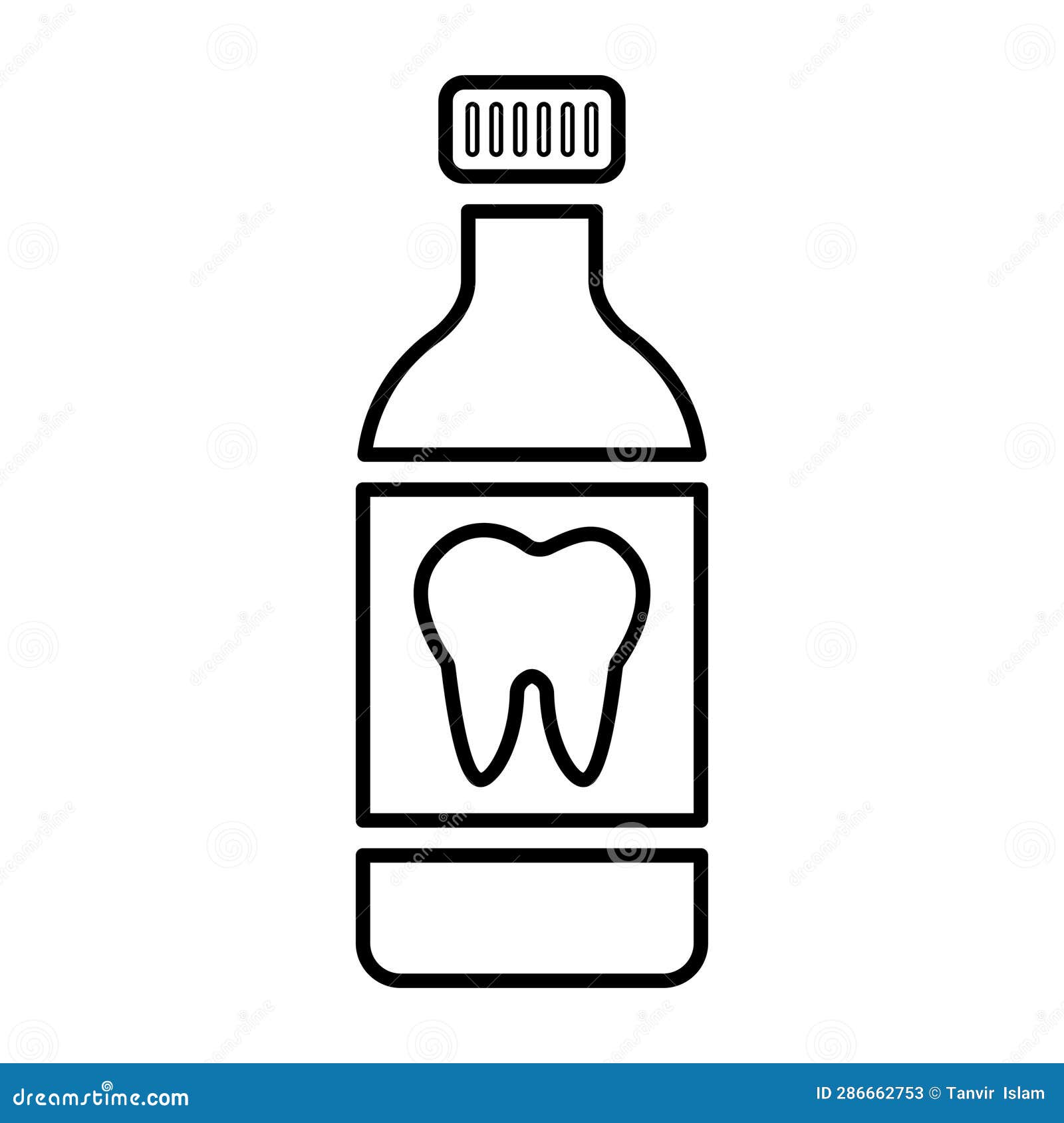 Mouth Wash Icon stock vector. Illustration of liquid - 286662753