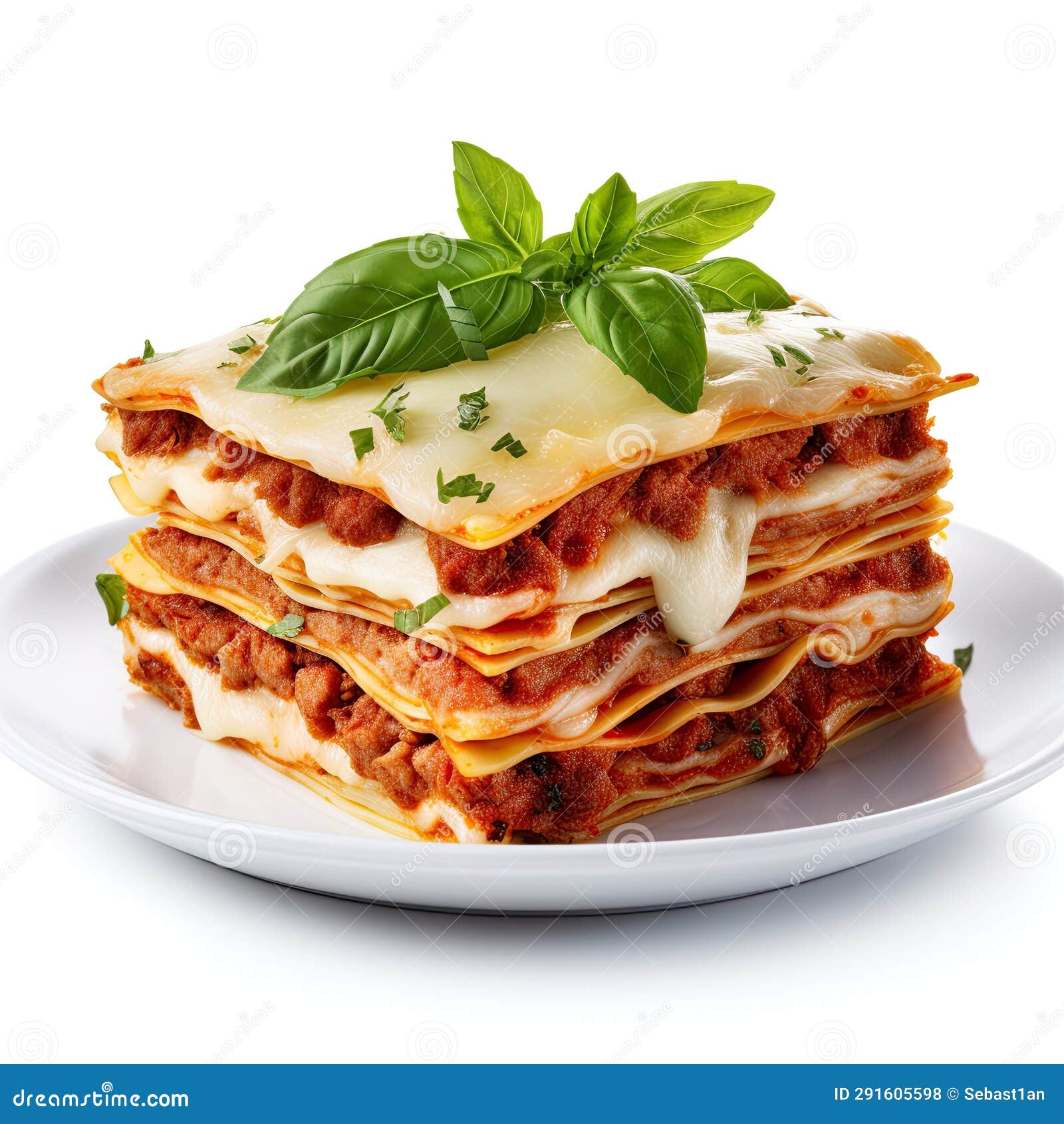 Mouthwatering Image Features A Delightful Serving Of Lasagna On A Plate ...