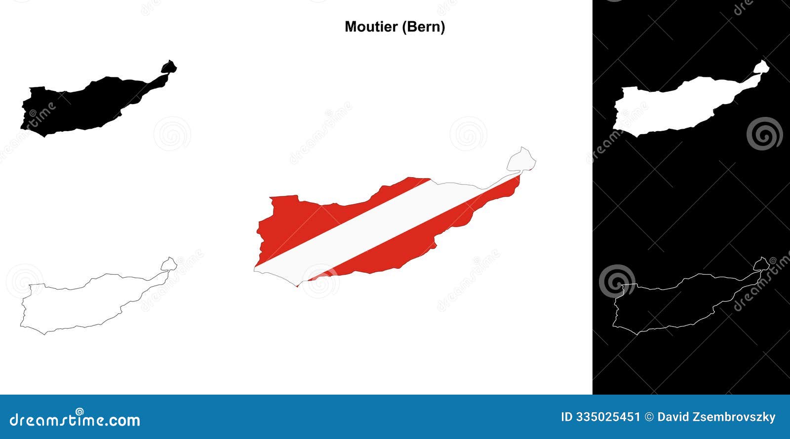 Moutier outline map stock illustration. Illustration of moutier - 335025451