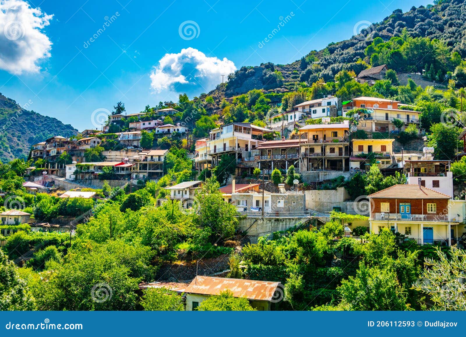 Moutoullas Village on Cyprus Stock Image - Image of vacation, tourism ...