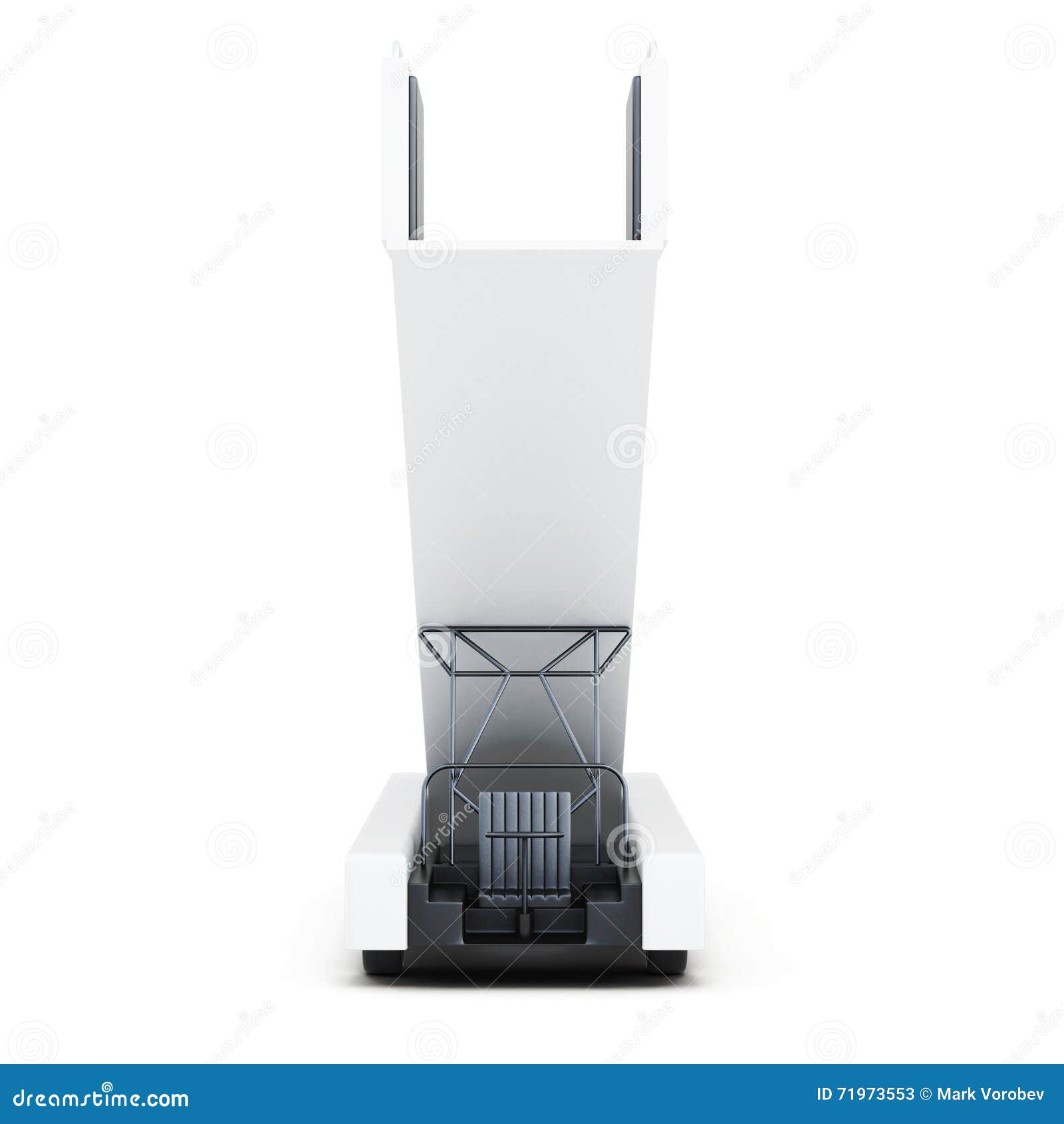 Movable Ramp Isolated On A White Background. 3d Illustration ...