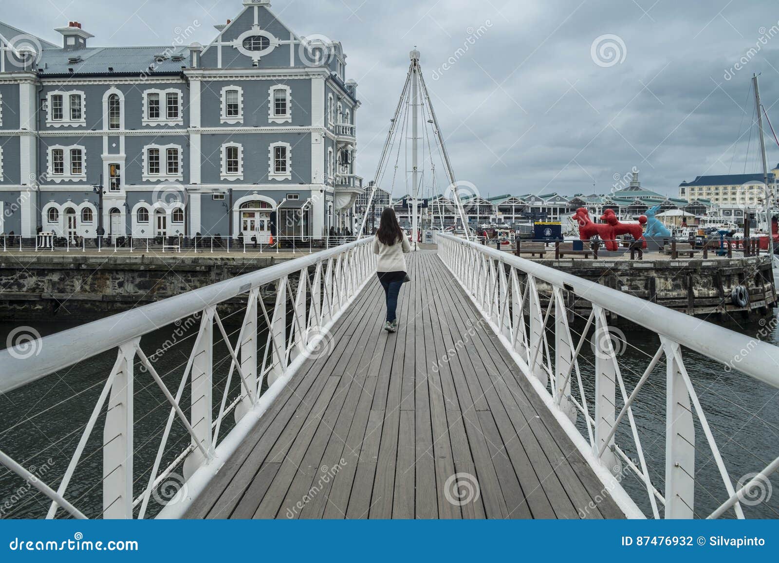 Movable Bridge at Waterfront Harbor Editorial Photography - Image of ...