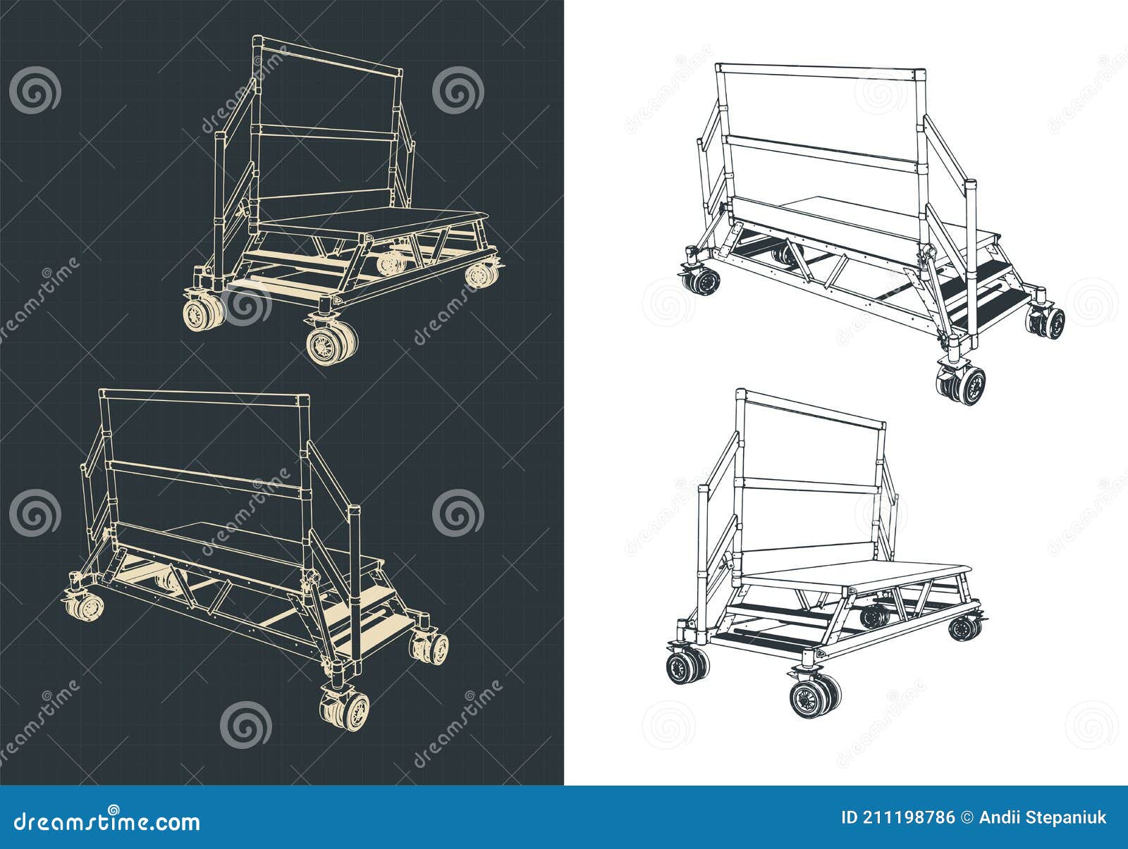 Movable Platform Illustrations Stock Vector - Illustration of drawing ...