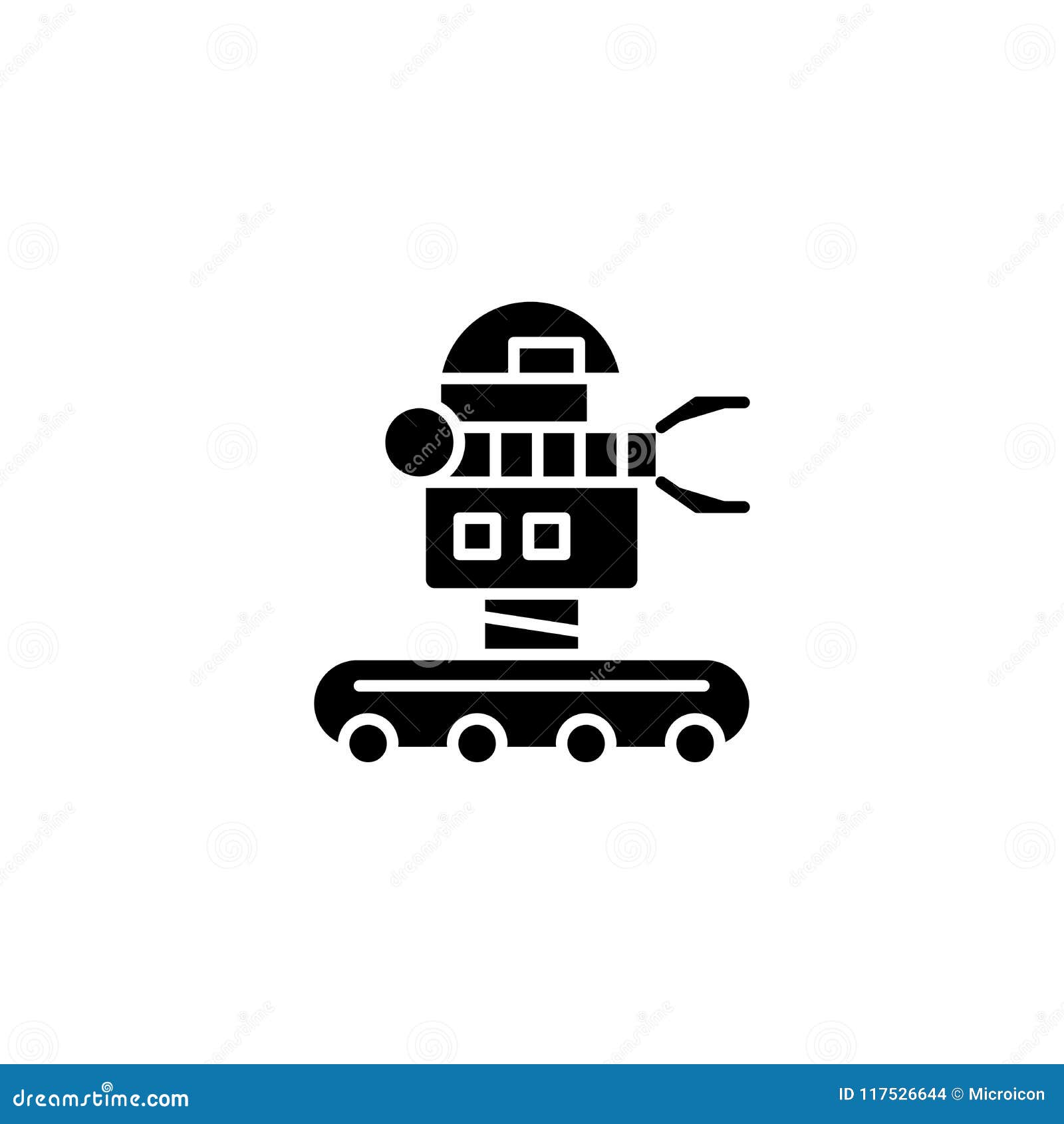 Movable Robot Linear Icon Concept. Movable Robot Line Vector Sign ...