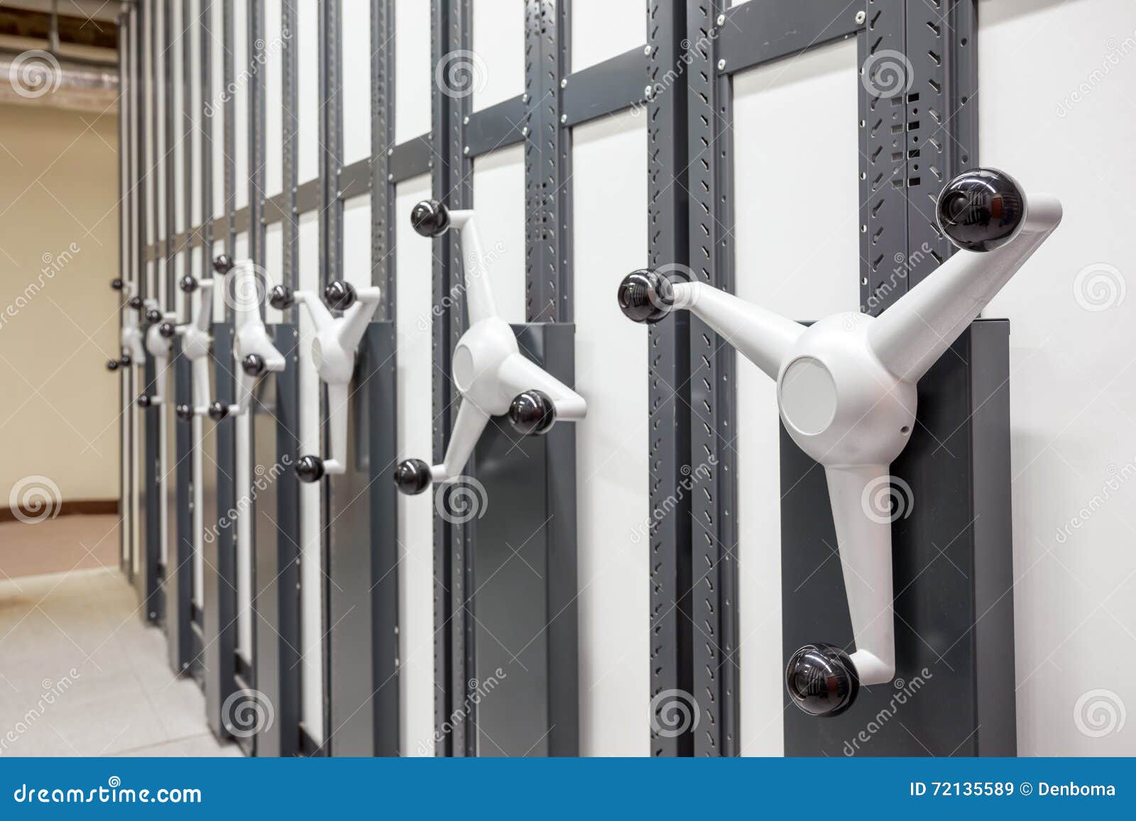 The movable shelves stock image. Image of archives, movable - 72135589