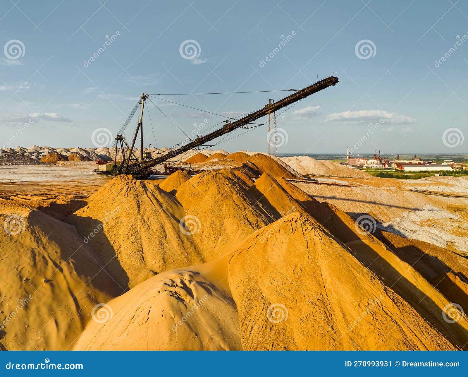 Movable Spreader with High Technology for Transporting Sand Stock Image ...