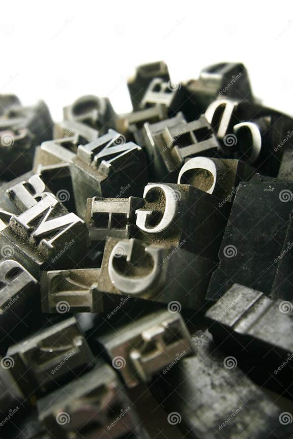Movable type stock photo. Image of office, gutenberg, news - 1545806