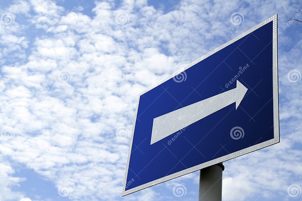 Move ahead stock image. Image of blue, empty, billboard - 16422893