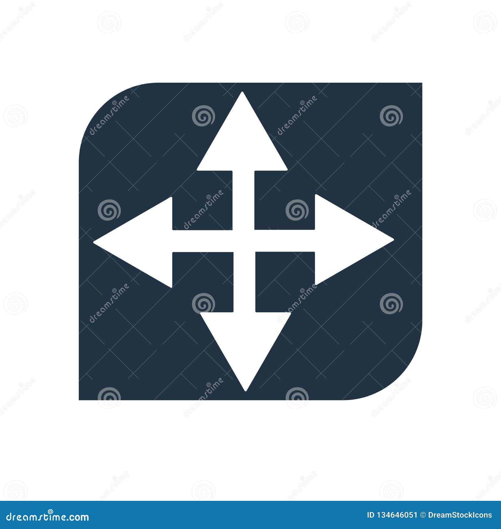 Move Arrows Icon Vector Isolated on White Background, Move Arrows Sign ...