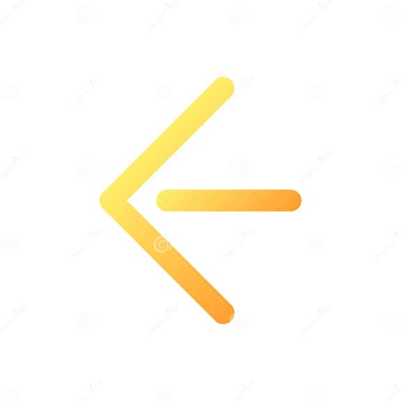 Move Back Pixel Perfect Flat Gradient Color Ui Icon Stock Vector - Illustration of chat, filled ...