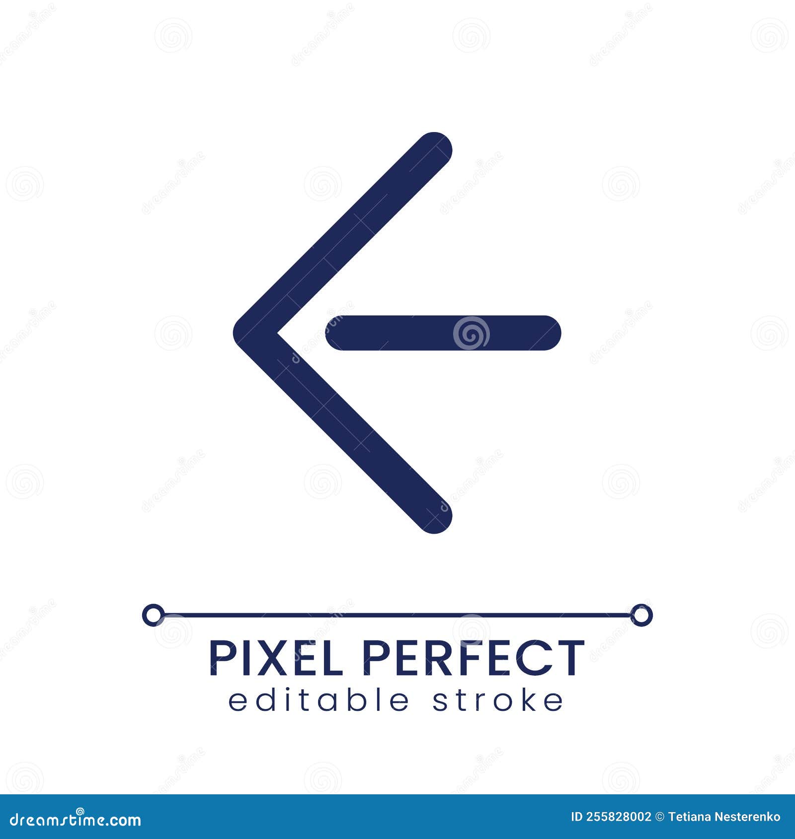Move Back Pixel Perfect Linear Ui Icon Stock Vector - Illustration of icon, outline: 255828002