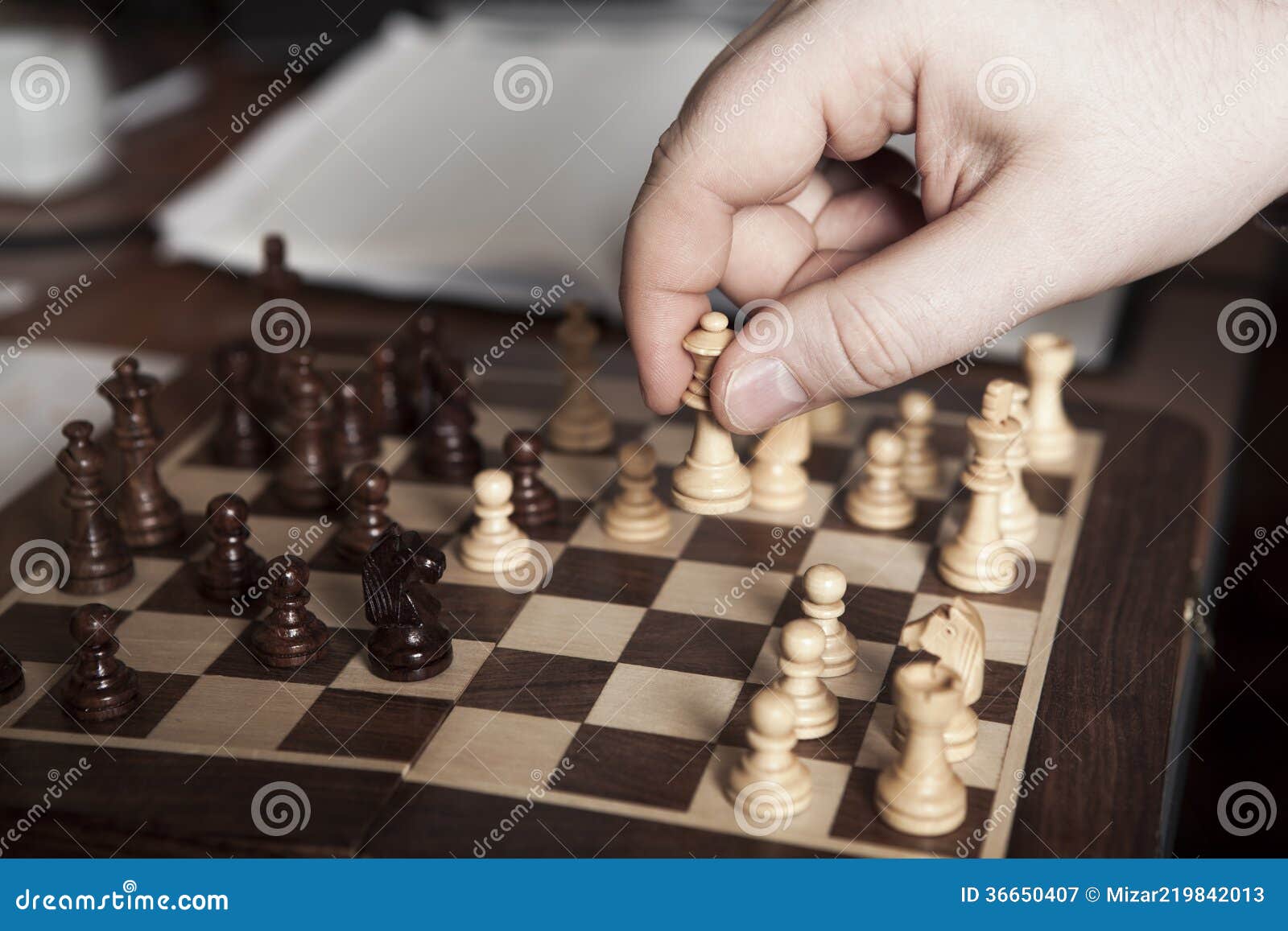 Move Chess Piece Player stock image. Image of chessplayer - 36650407