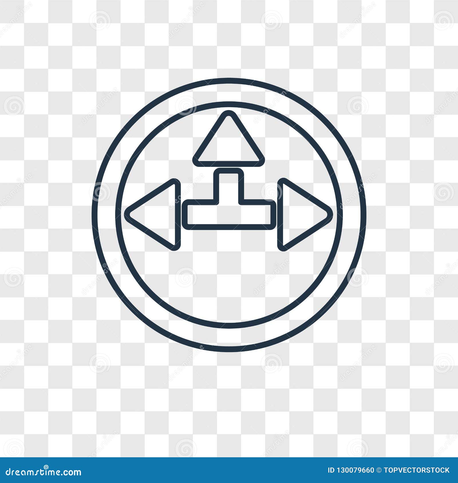 Move Concept Vector Linear Icon Isolated on Transparent Background ...