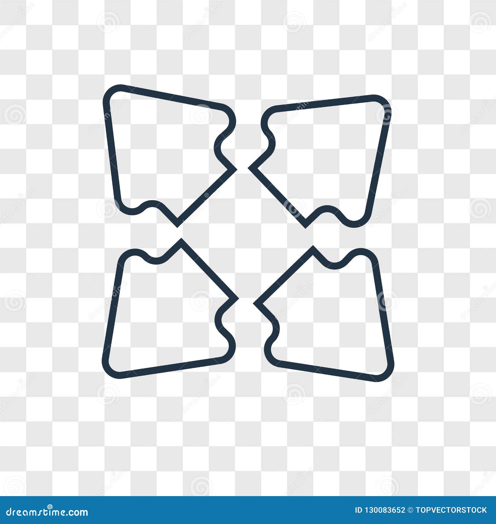 Move Concept Vector Linear Icon Isolated on Transparent Background ...