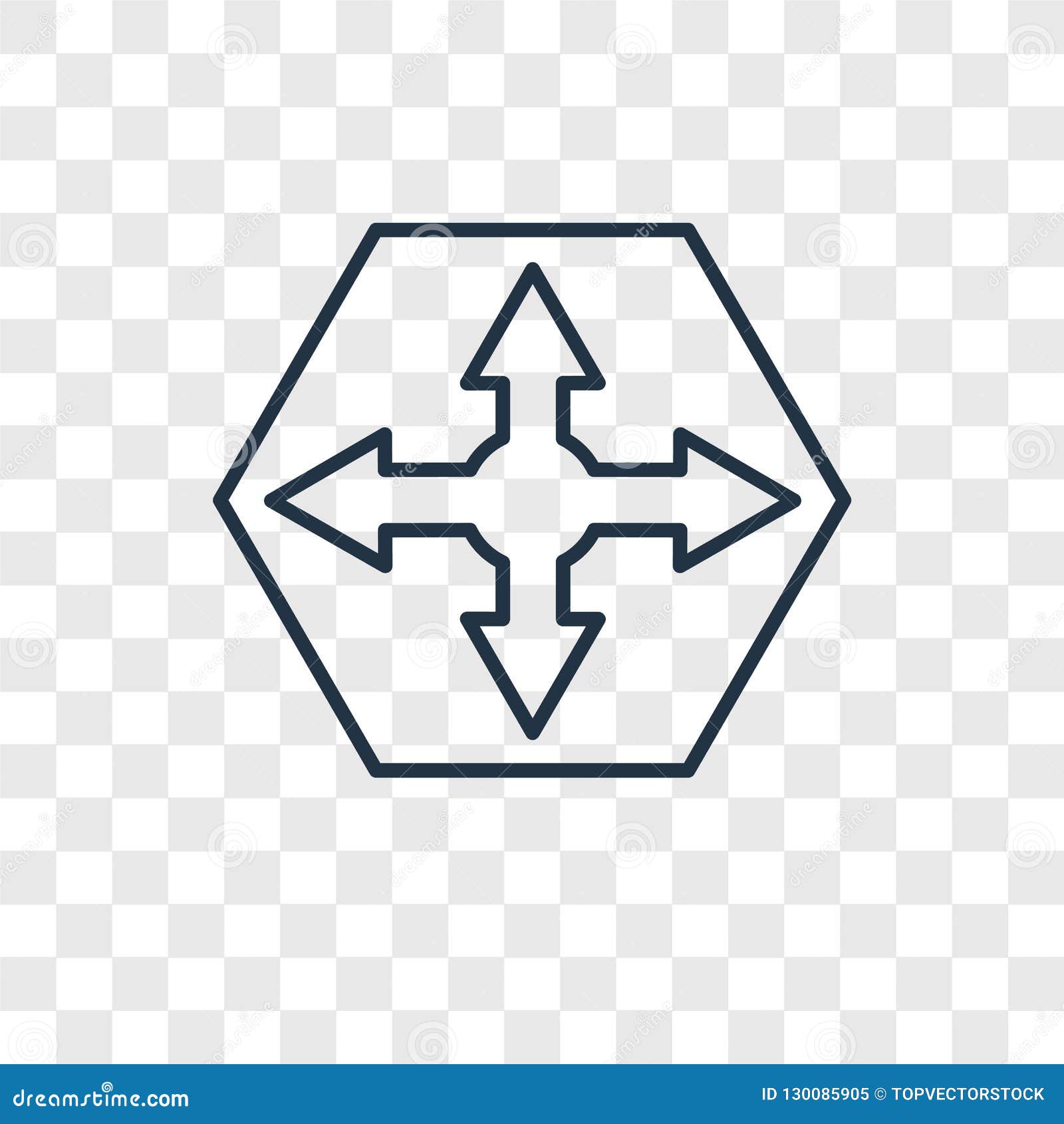 Move Concept Vector Linear Icon Isolated on Transparent Background ...