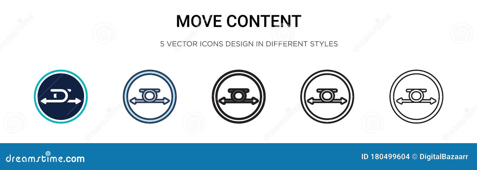 Move Content Icon in Filled, Thin Line, Outline and Stroke Style ...