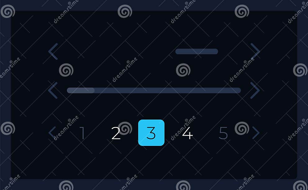 Move between Different Pages UI Element Template Stock Vector - Illustration of page, editable ...