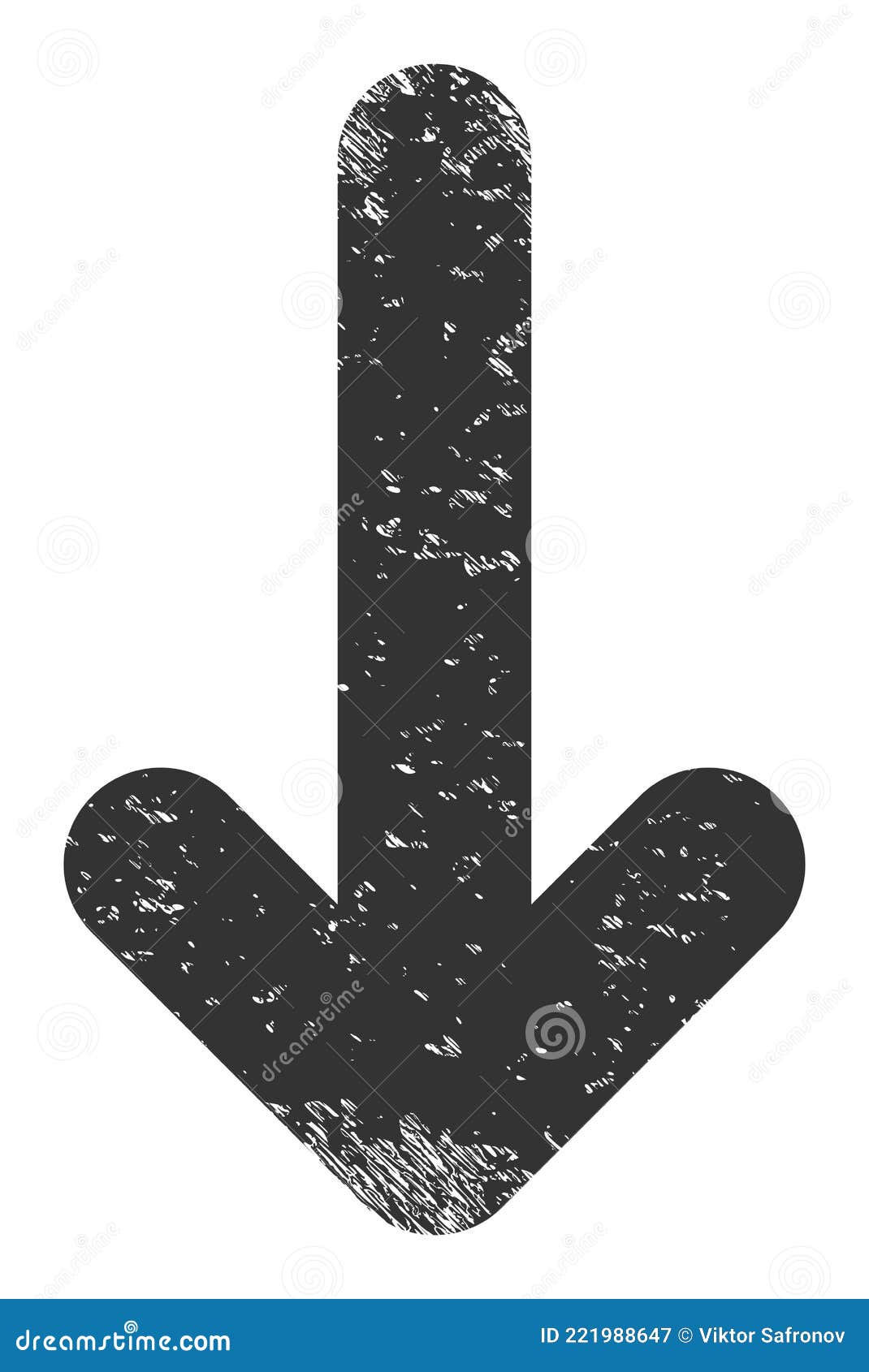 Move Down Grunge Icon Raster Stock Illustration - Illustration of south ...