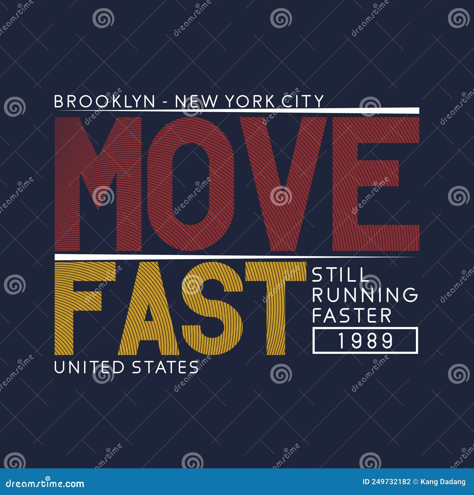MOVE FAST Design Typography, Vector Design Text Illustration, Sign, T ...