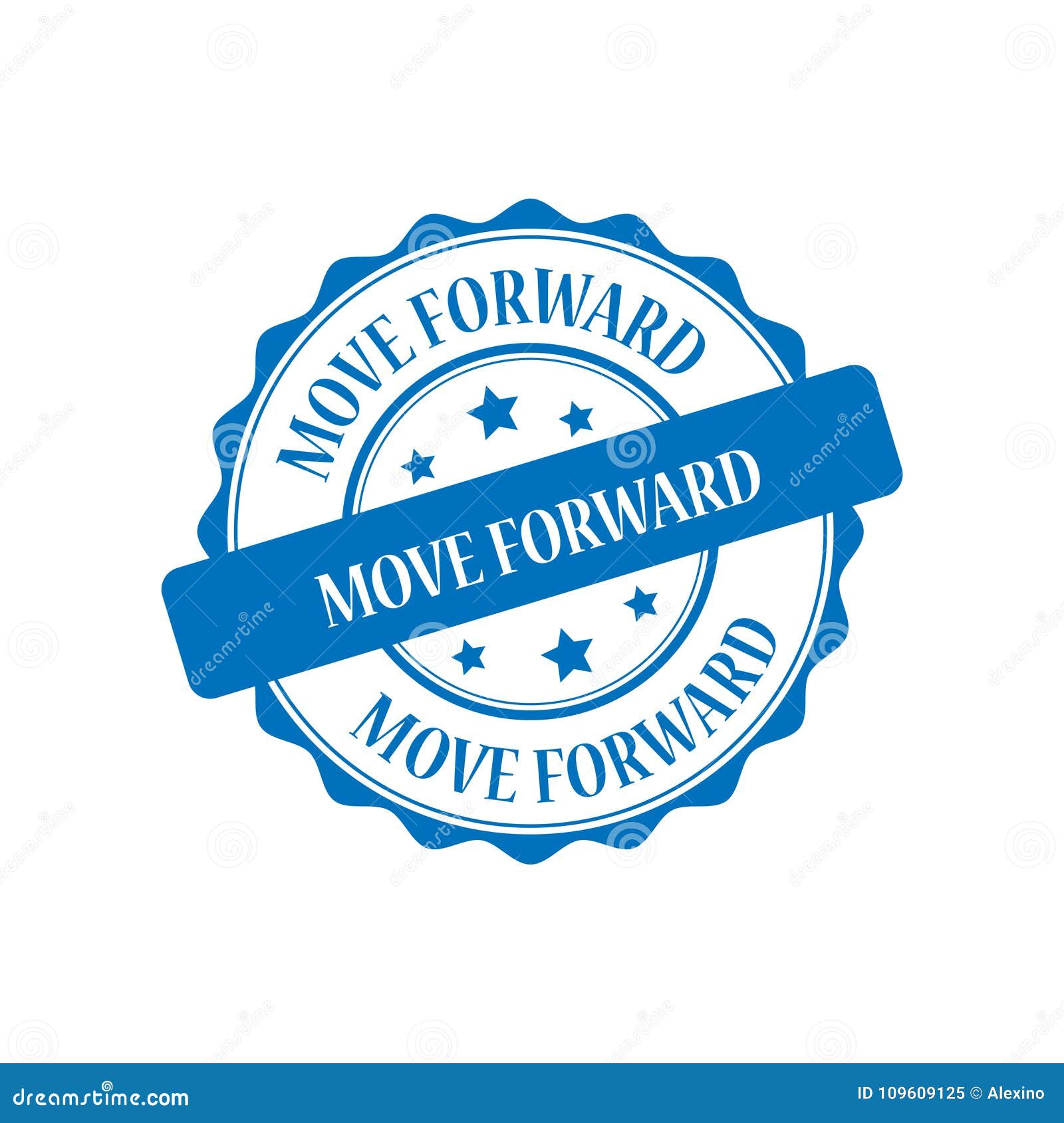 Move Forward Stamp Illustration Stock Vector - Illustration of design ...