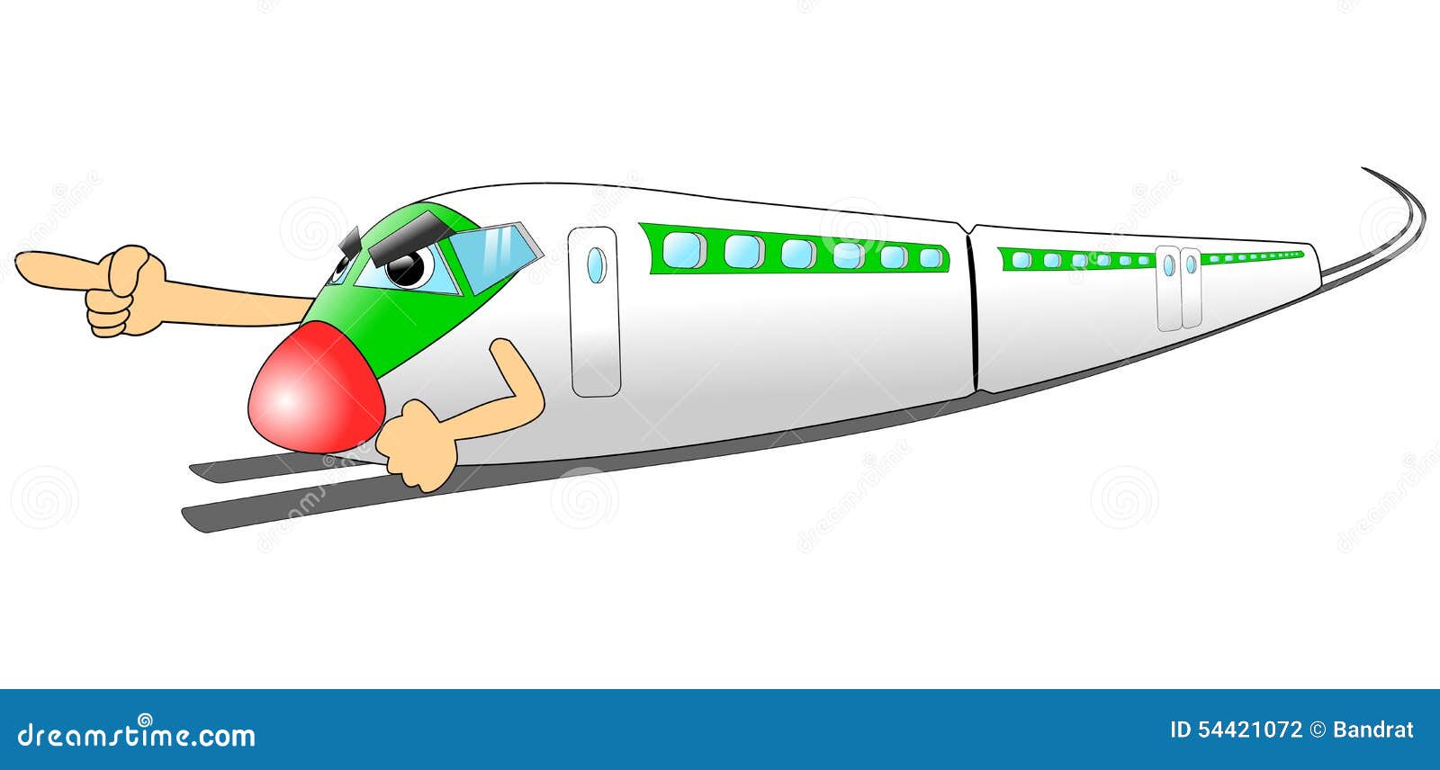 Bullet Train On Rail Road Over Black Background Vector To Mean Speedy ...