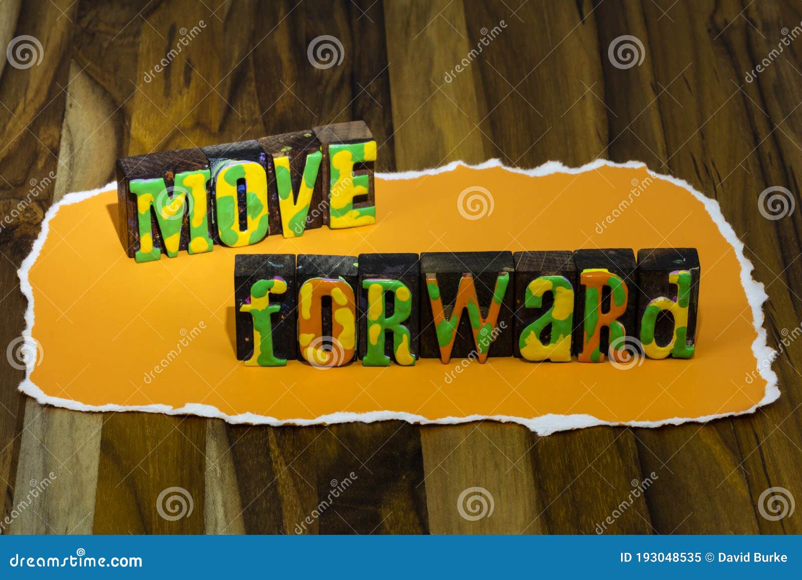 Move Forward Direction Future Progress Plan Keep Moving Ahead Stock ...
