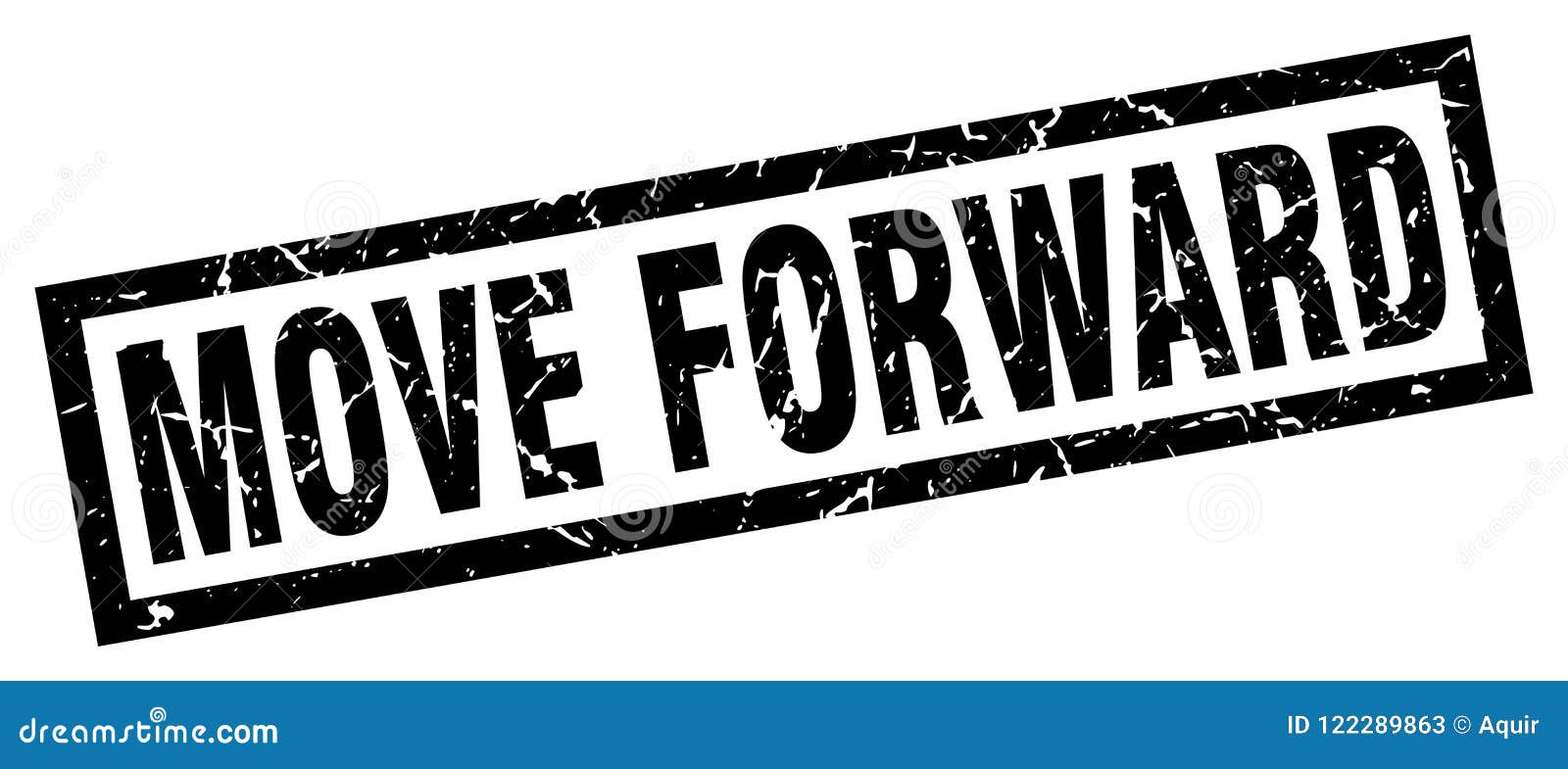 Move forward stamp stock vector. Illustration of rubber - 122289863