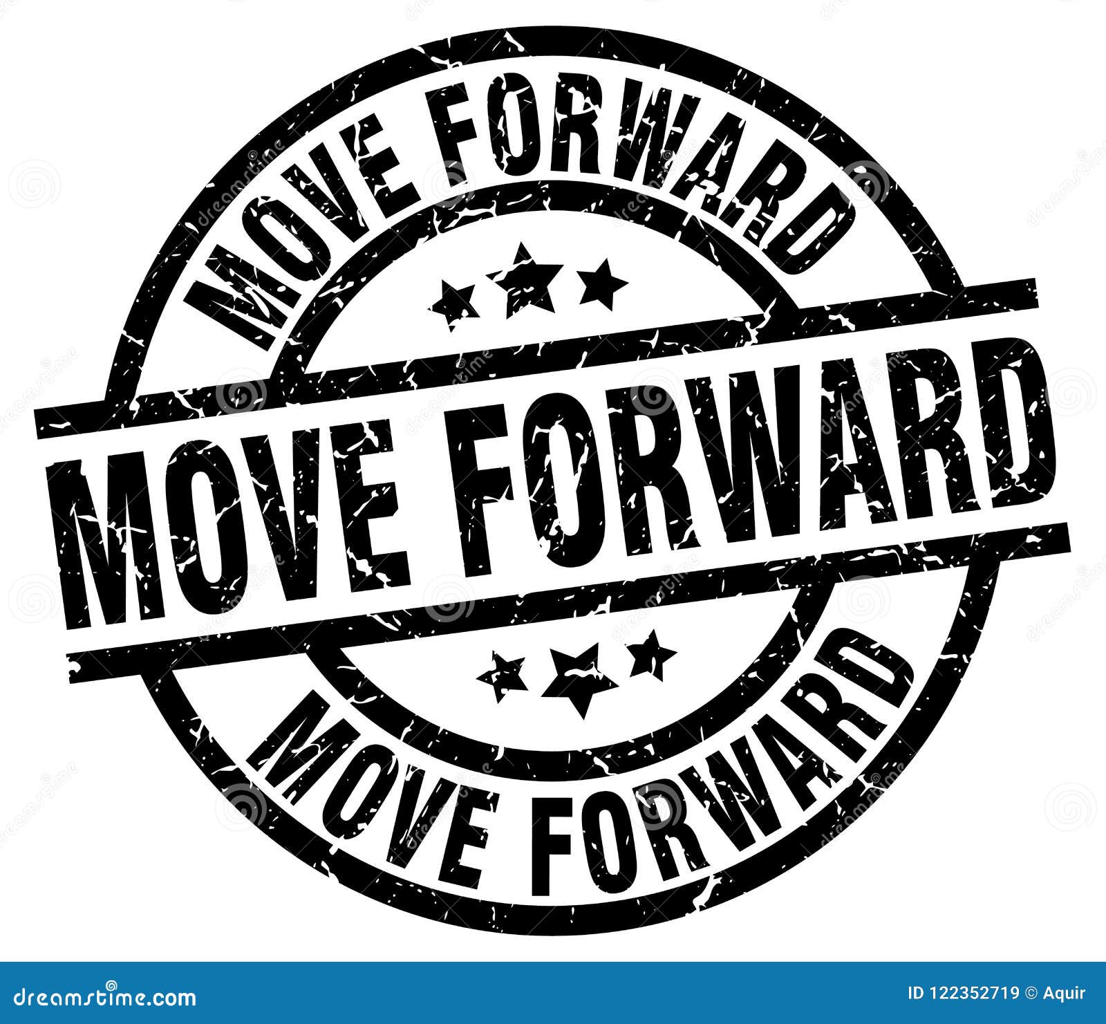 Move forward stamp stock vector. Illustration of circle - 122352719