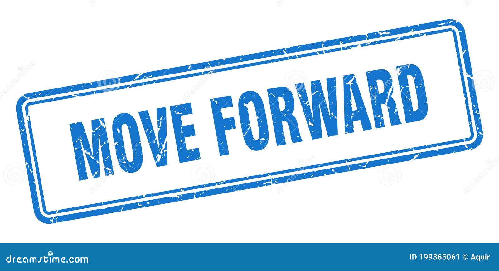 Move forward stamp stock vector. Illustration of label - 199365061