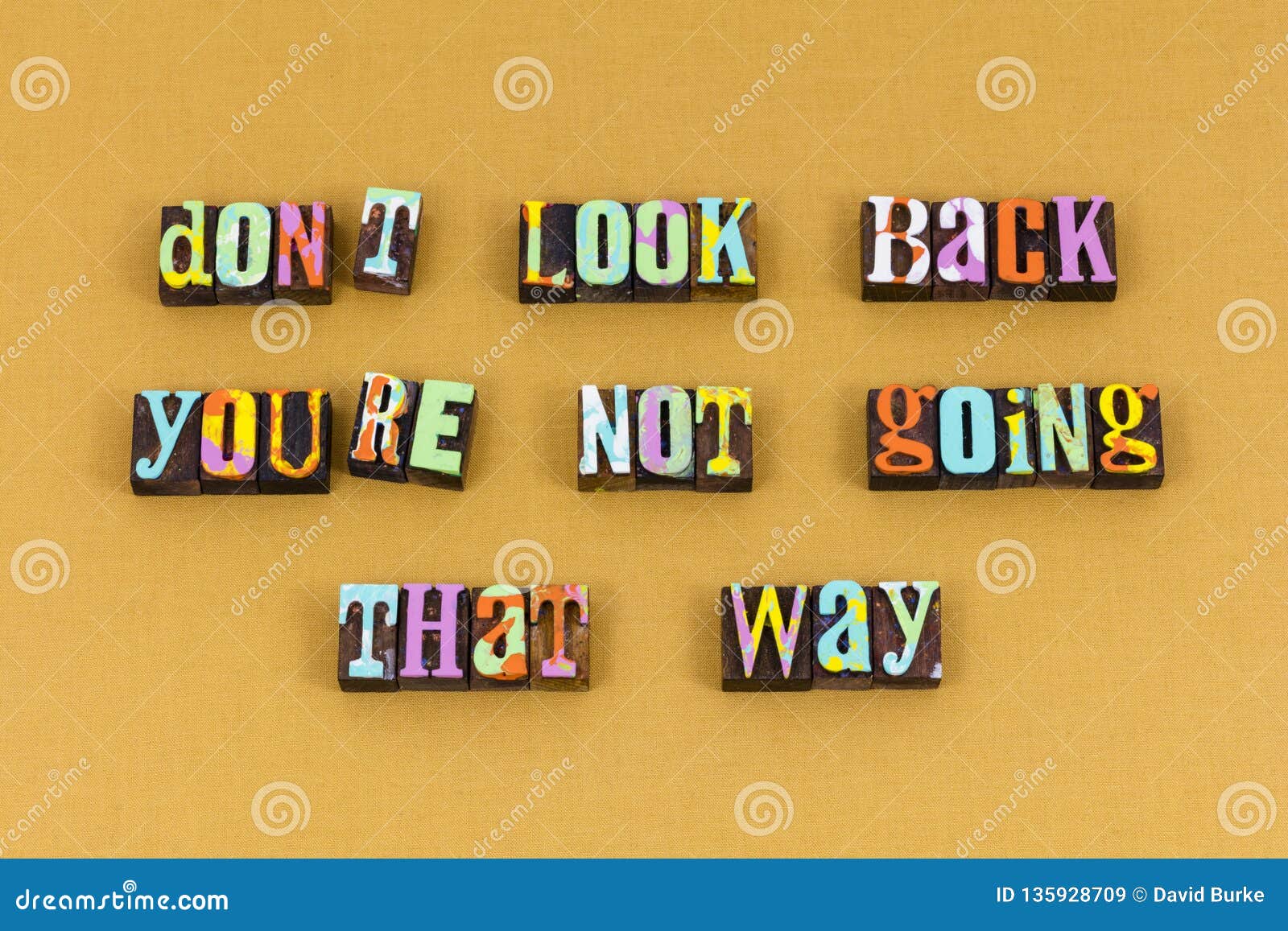 Move Forward Forget Past Today Future Plan Prepare Action Stock Image ...