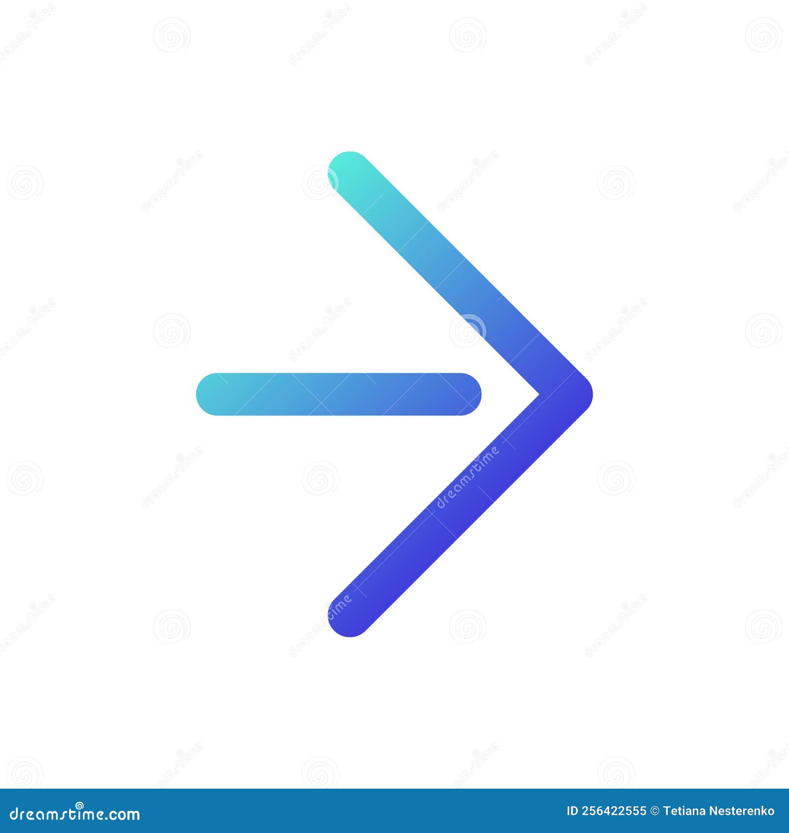 Move Forward Pixel Perfect Gradient Linear Ui Icon Stock Vector - Illustration of move ...