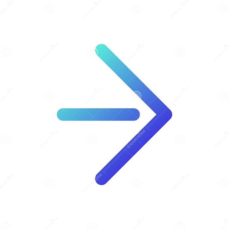 Move Forward Pixel Perfect Gradient Linear Ui Icon Stock Vector - Illustration of move ...
