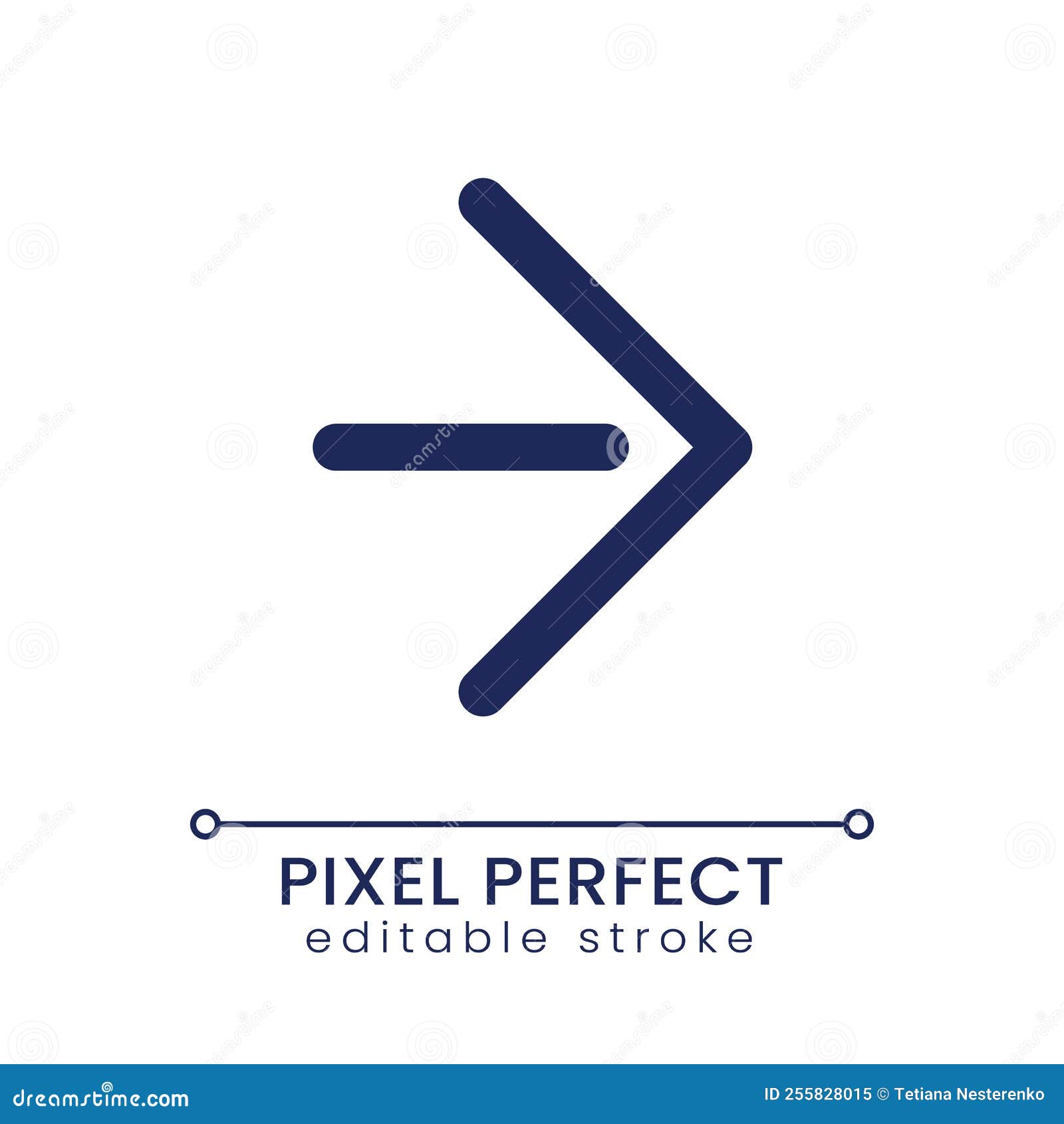 Move Forward Pixel Perfect Linear Ui Icon Stock Vector - Illustration ...